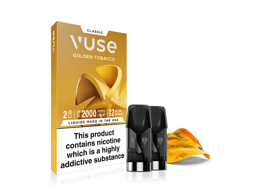 Vuse Golden Tobacco | Classic Flavour Pods | Free Delivery